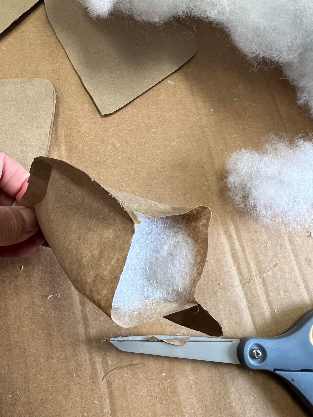 DIY Candy Corn Using Brown Paper - The Shabby Tree