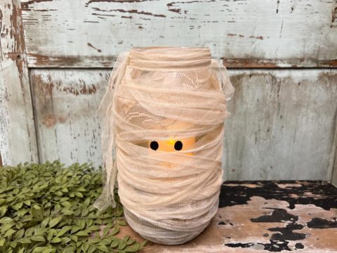 DIY Mummy Lantern - The Shabby Tree