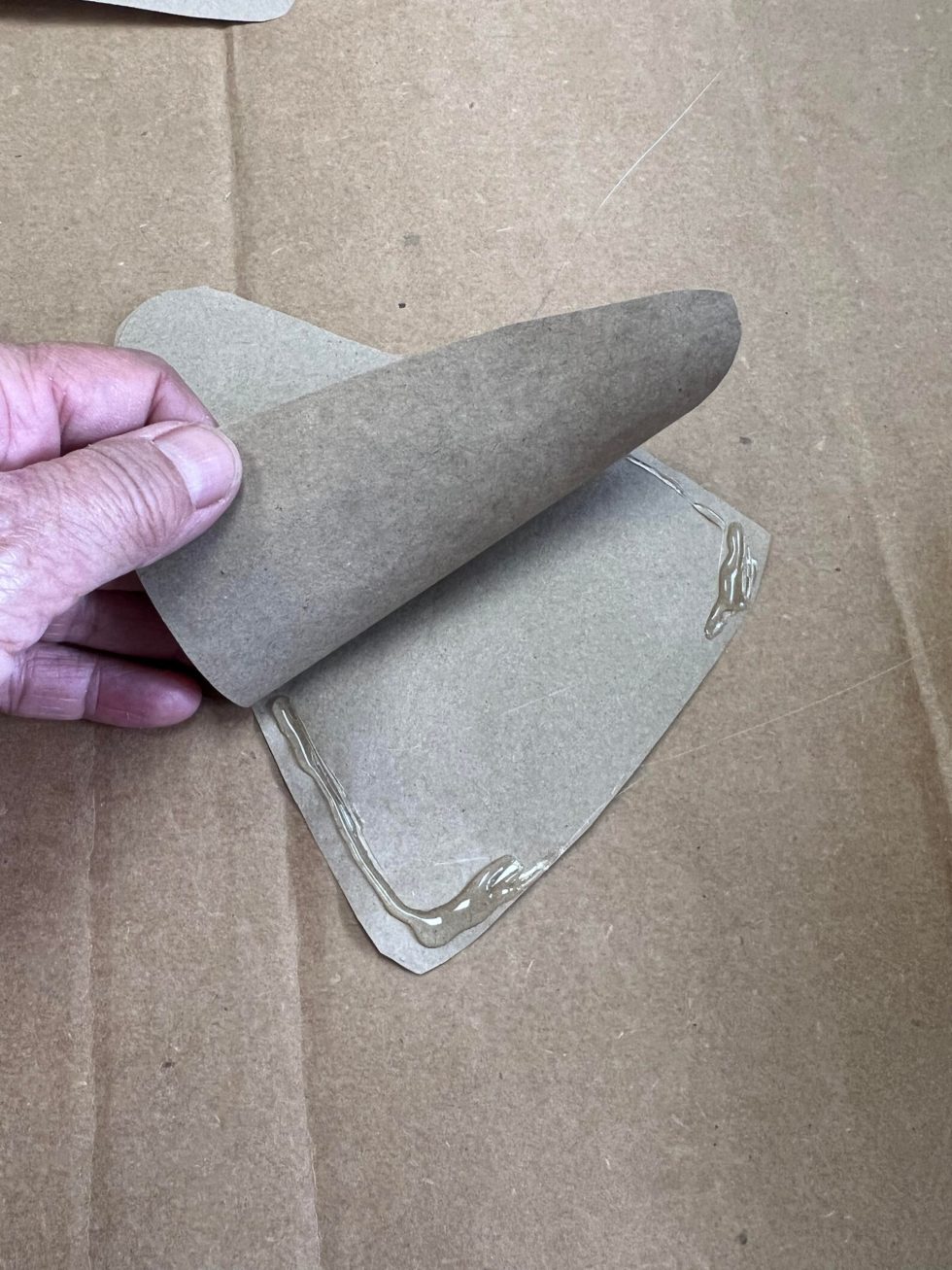 DIY Candy Corn Using Brown Paper - The Shabby Tree