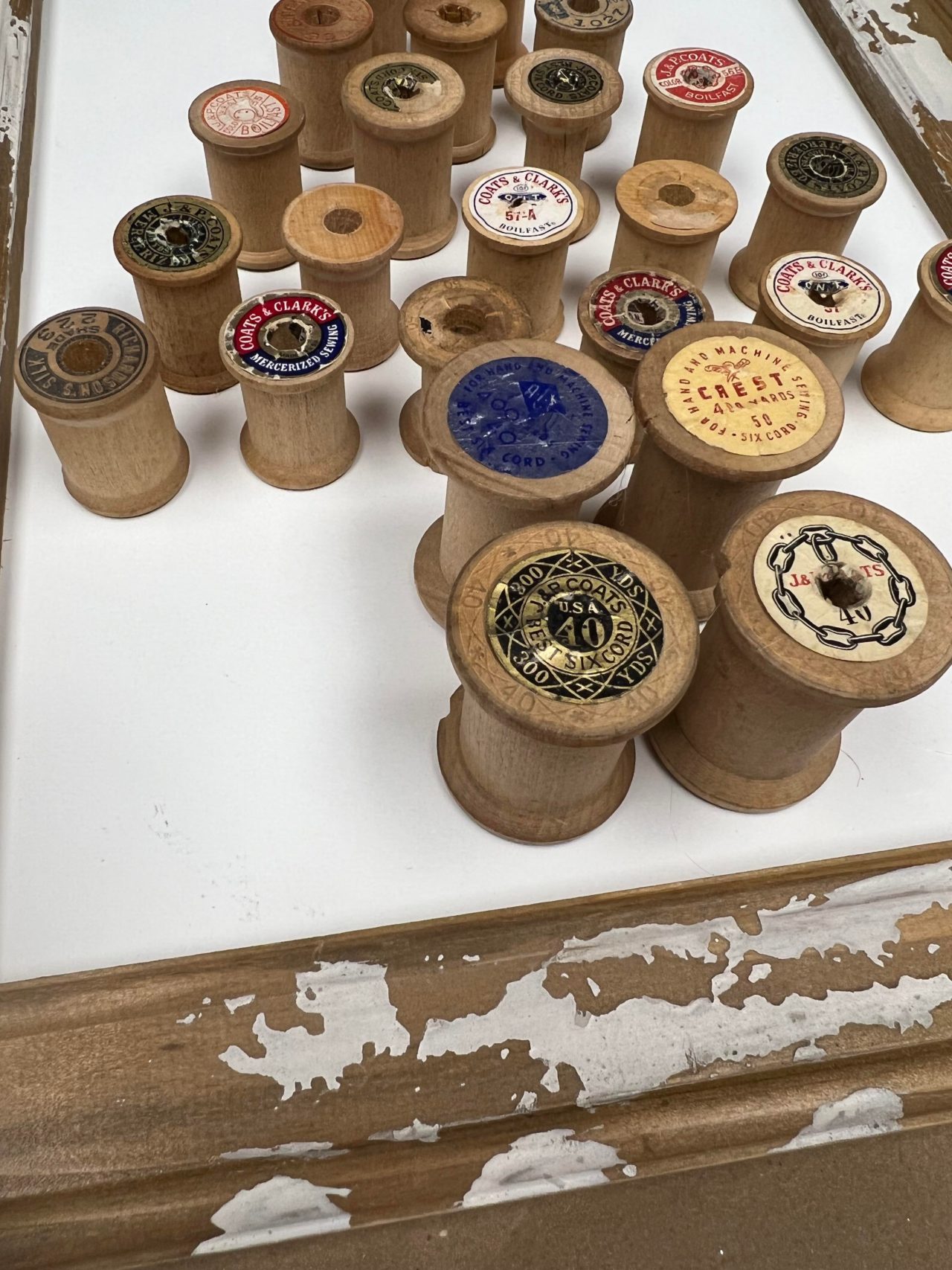 Tree Made From Repurposed Wooden Thread Spools - The Shabby Tree