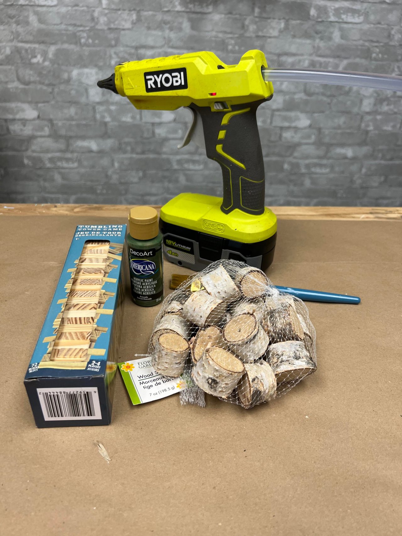 DIY Tree Using Tumbling Tower Game - The Shabby Tree