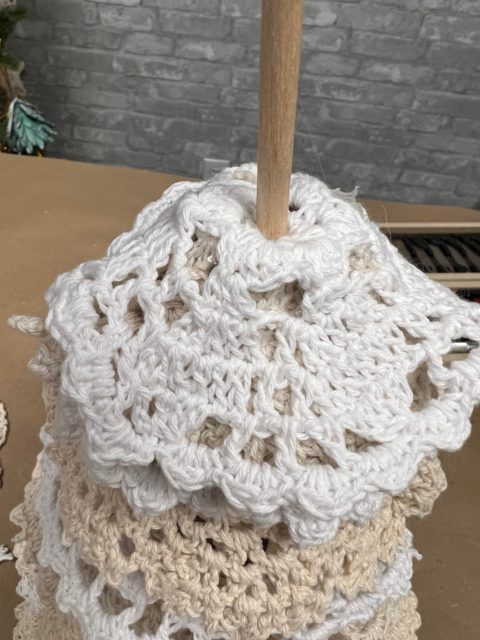 DIY Tree Using Doilies - The Shabby Tree