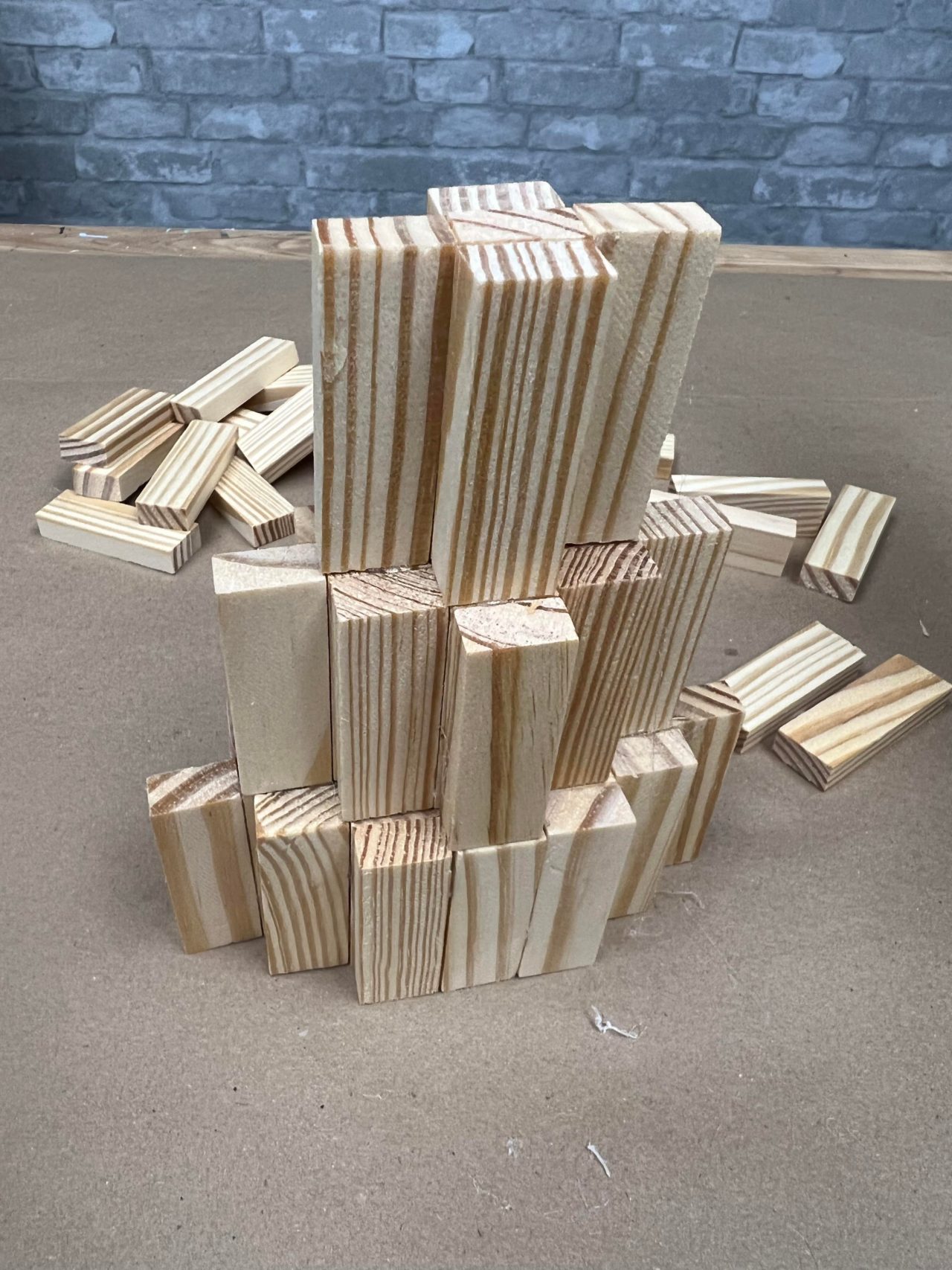 DIY Tree Using Tumbling Tower Game - The Shabby Tree