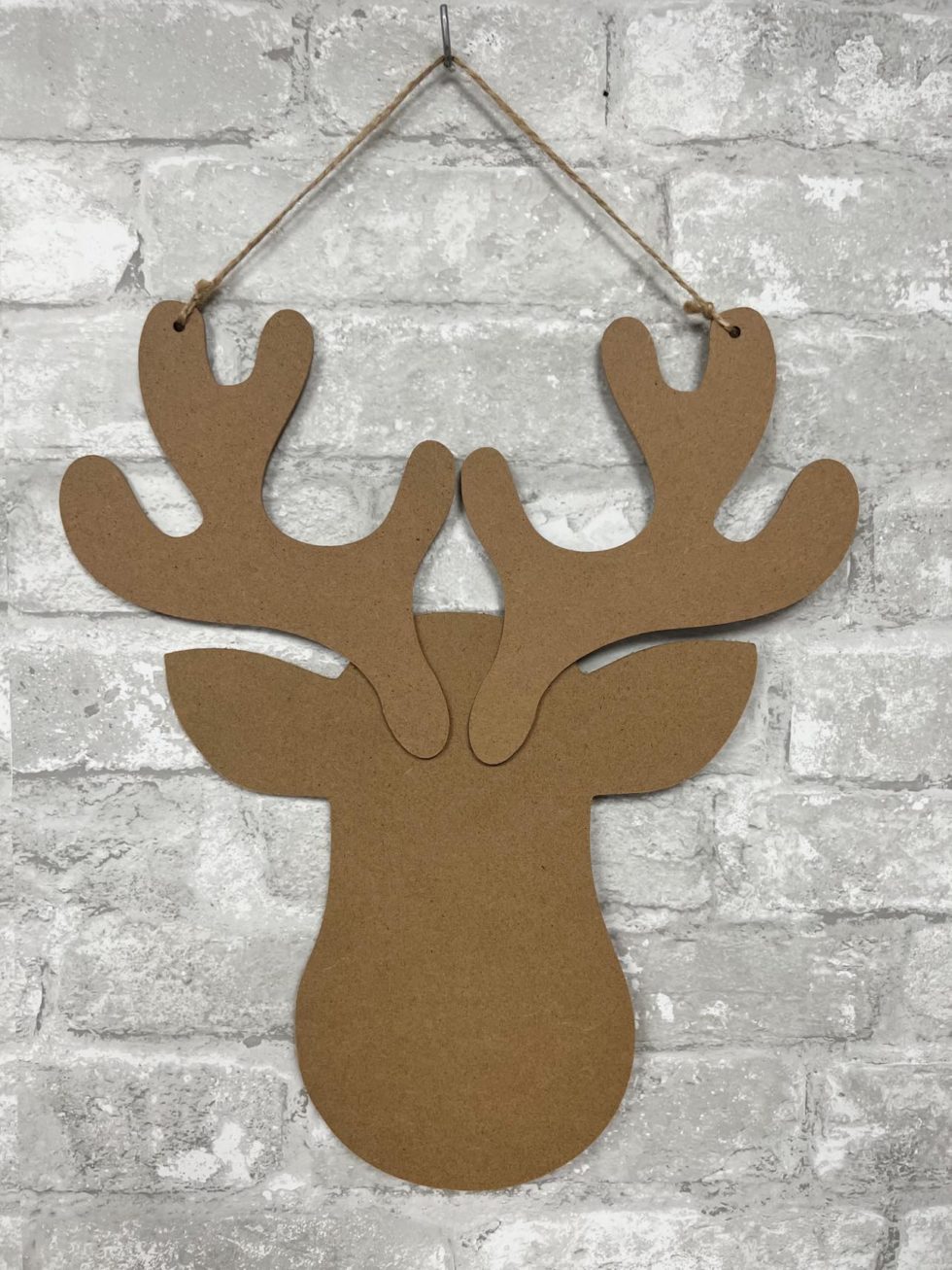 DIY Rudolf Decoration Using A Dollar Tree Item - The Shabby Tree