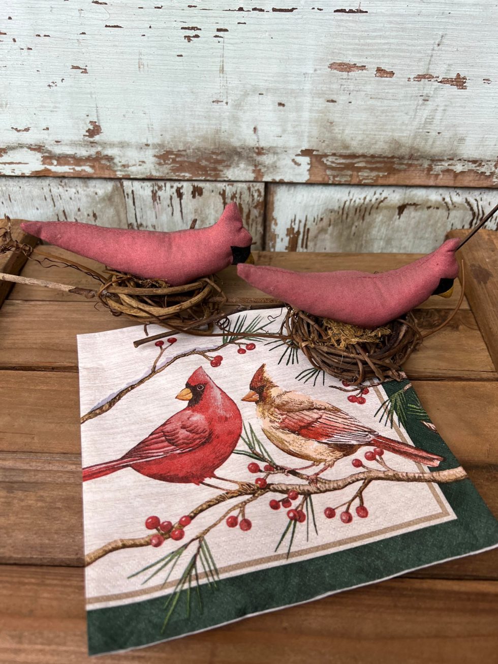 DIY Red Cardinal Craft - The Shabby Tree
