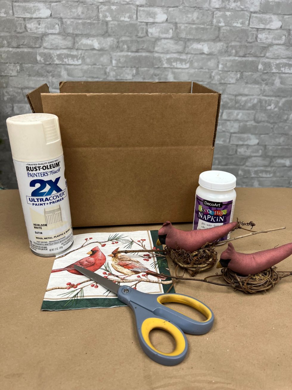 DIY Red Cardinal Craft - The Shabby Tree