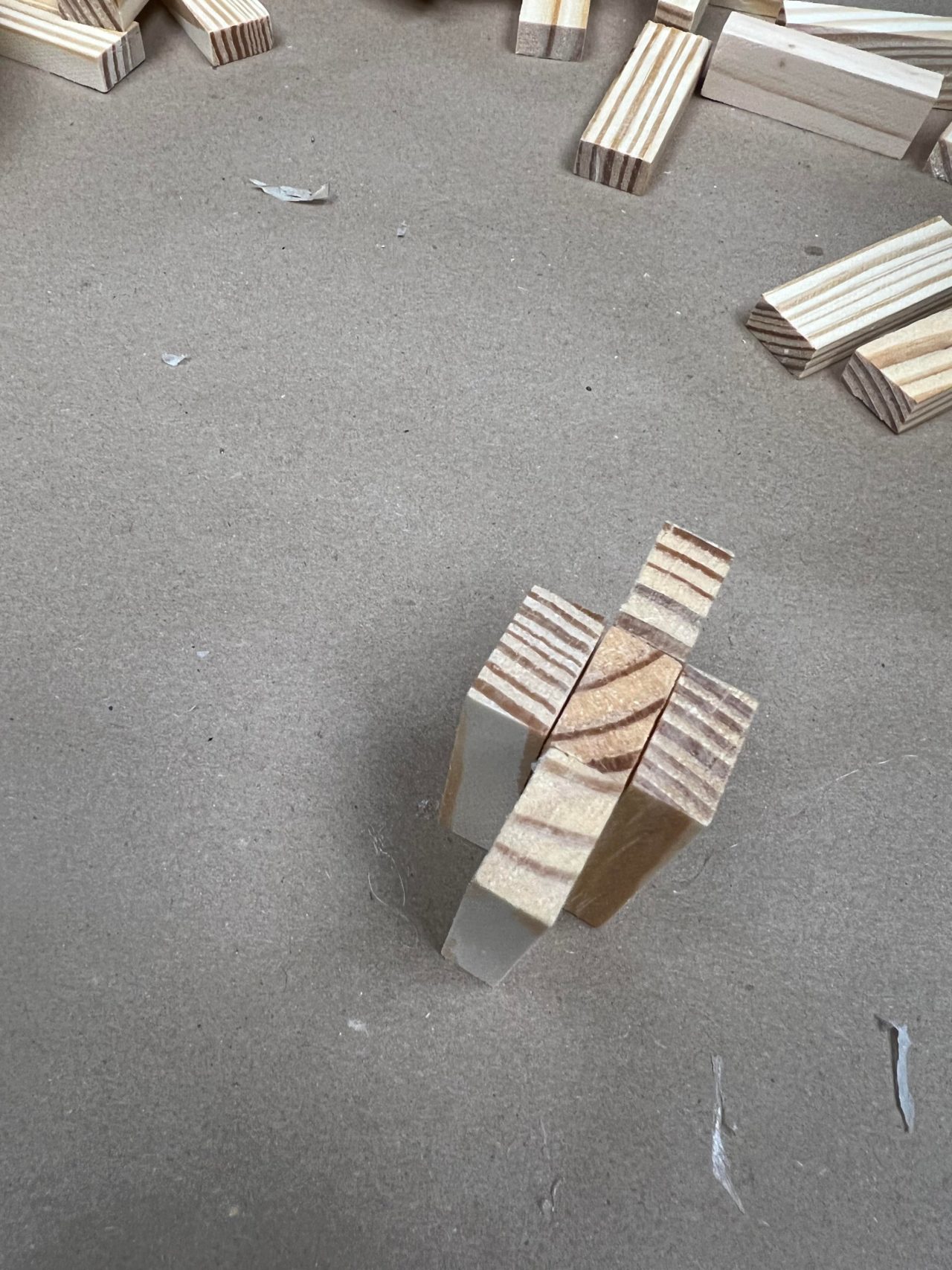 DIY Tree Using Tumbling Tower Game - The Shabby Tree