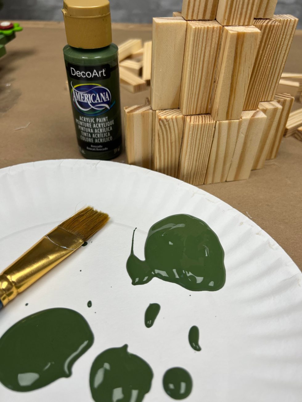 DIY Tree Using Tumbling Tower Game - The Shabby Tree