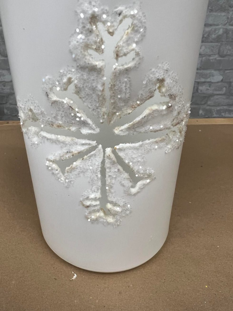 DIY Snowflake Lantern - The Shabby Tree