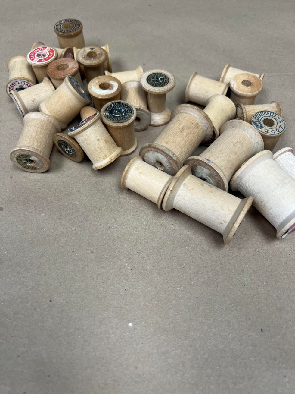 Tree Made From Repurposed Wooden Thread Spools - The Shabby Tree