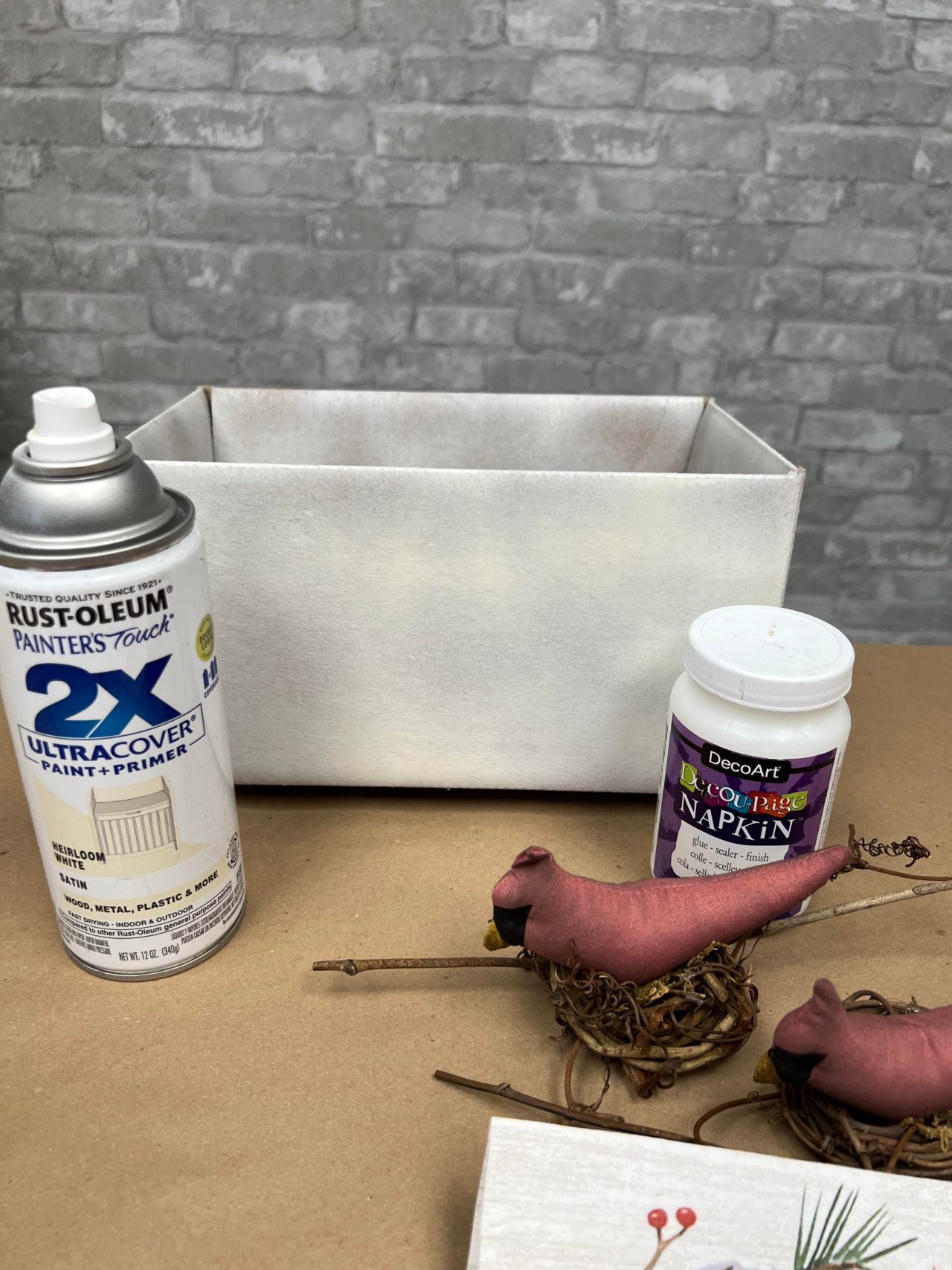 DIY Red Cardinal Craft - The Shabby Tree