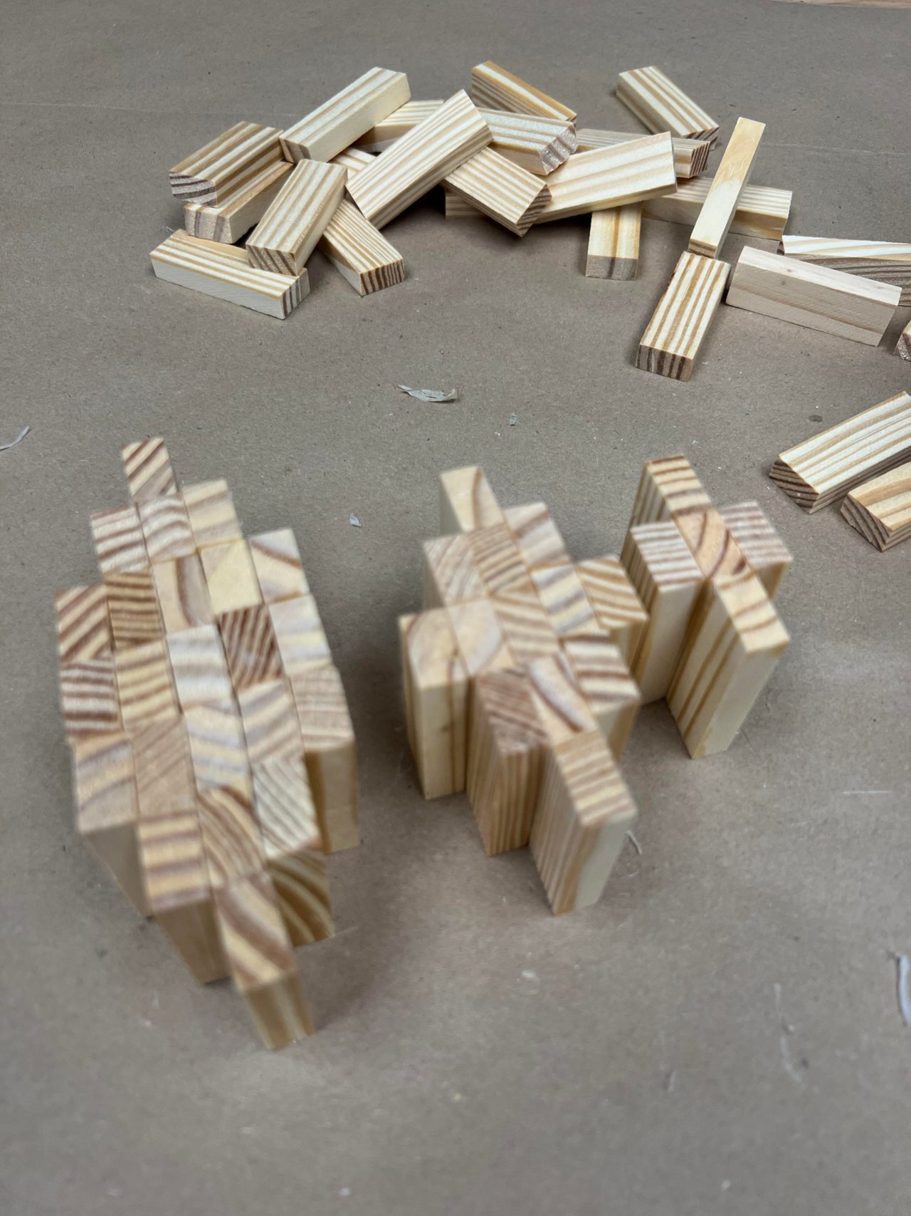 DIY Tree Using Tumbling Tower Game - The Shabby Tree