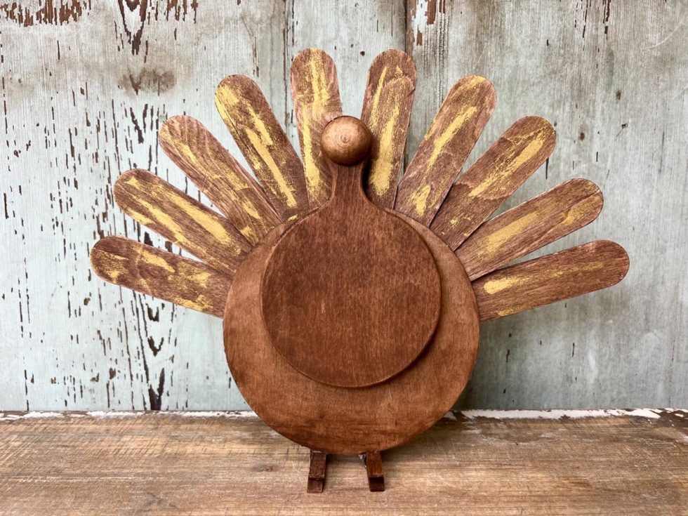 DIY Wooden Turkey - The Shabby Tree