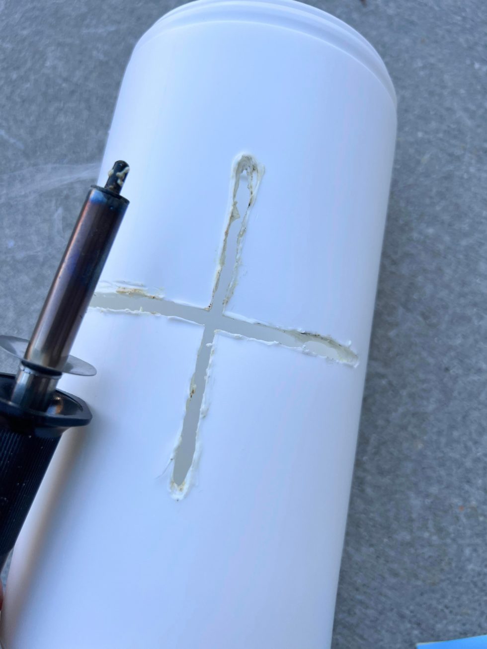 DIY Snowflake Lantern - The Shabby Tree