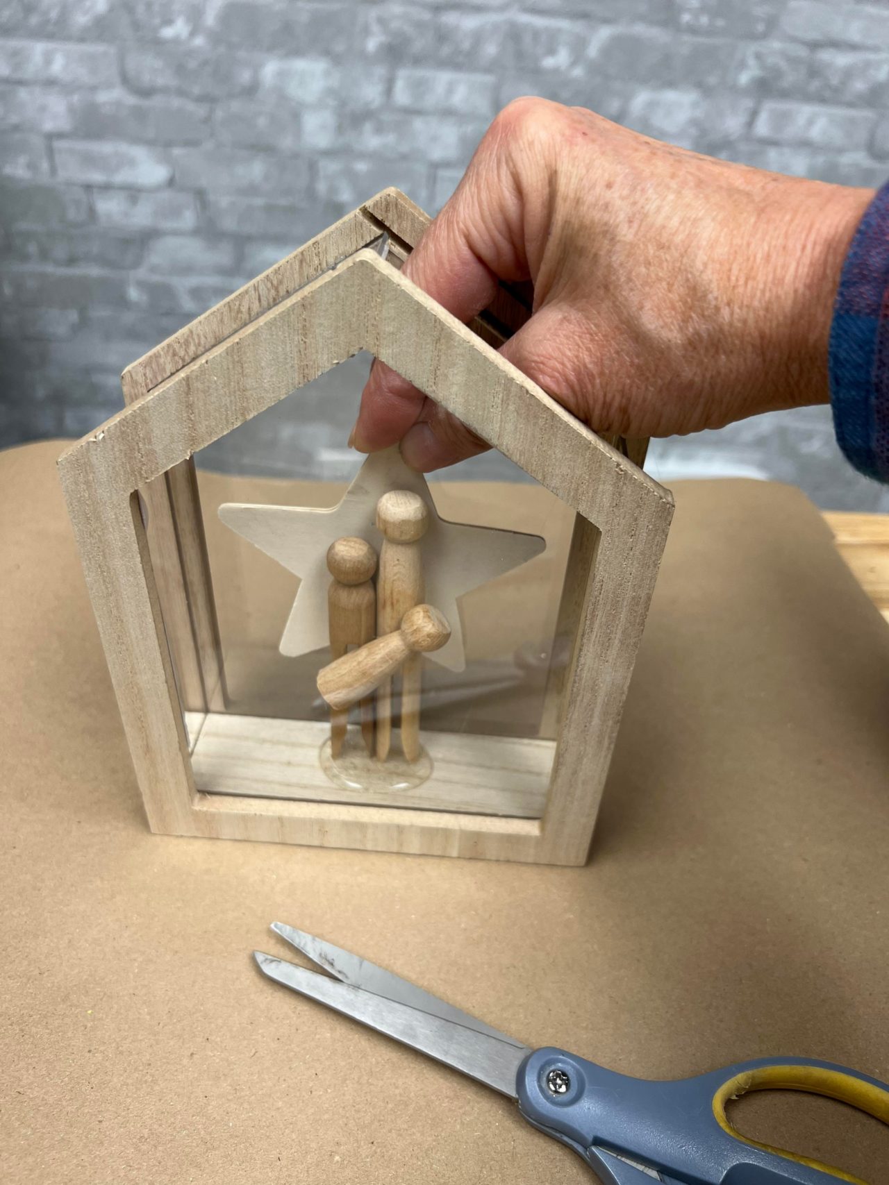 DIY Nativity Using A Display Box From Target - The Shabby Tree