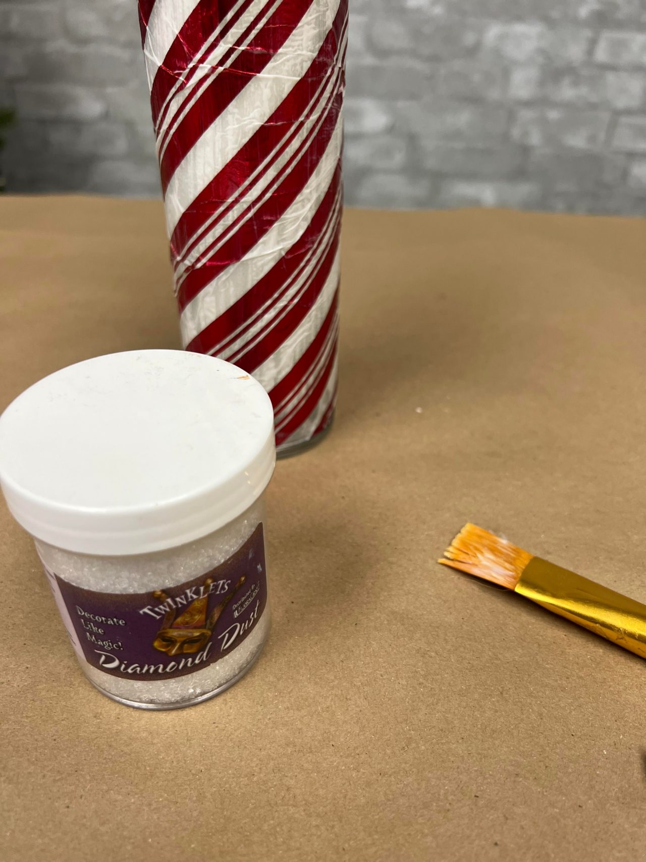 DIY Peppermint Stick Candle - The Shabby Tree