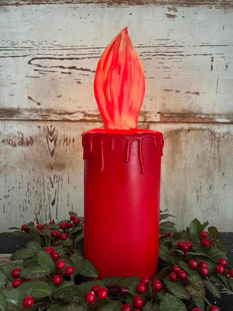 DIY Light Up Candle - The Shabby Tree