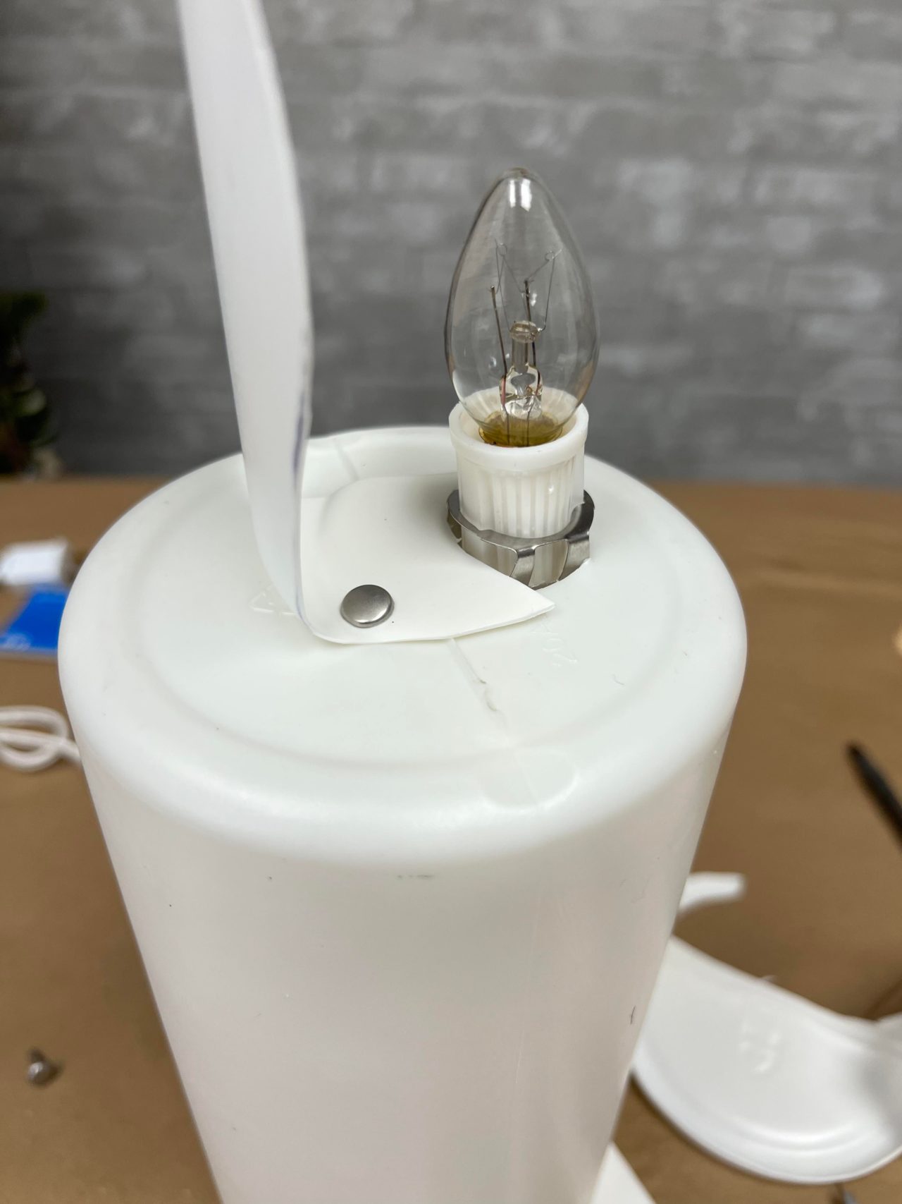 DIY Light Up Candle - The Shabby Tree