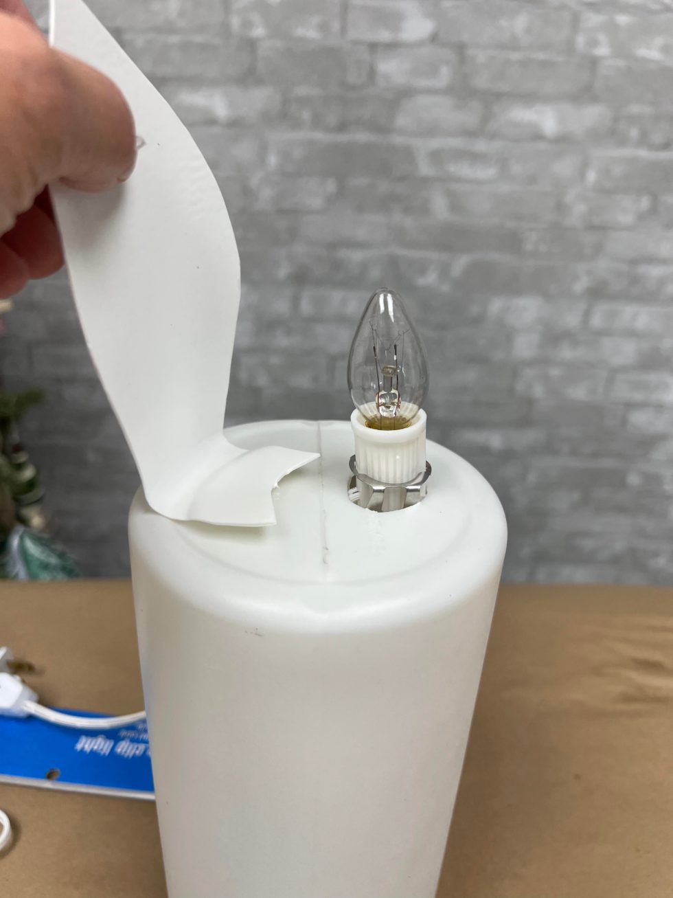 DIY Light Up Candle - The Shabby Tree