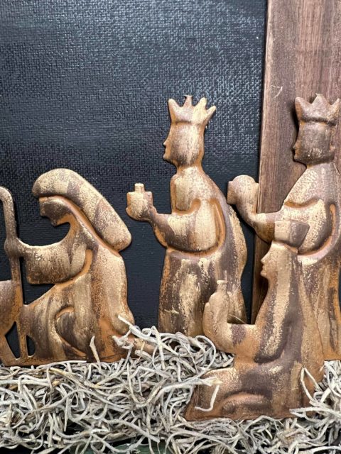 DIY Nativity Using Target Ornament Set - The Shabby Tree