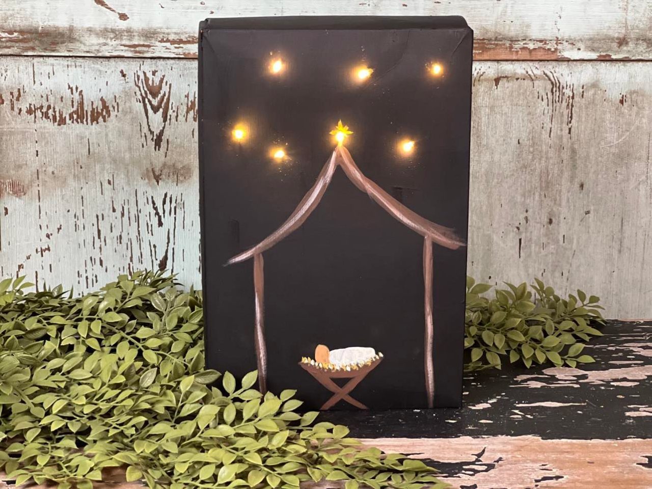 Baby Jesus In Manger Craft - The Shabby Tree