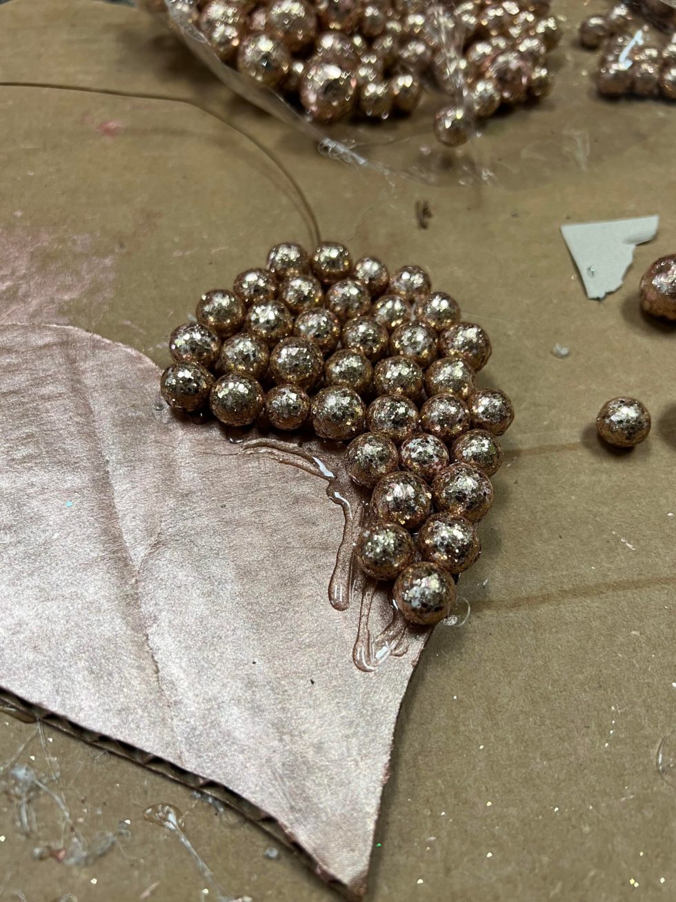 DIY Heart Using Ball Bowl Filler - The Shabby Tree