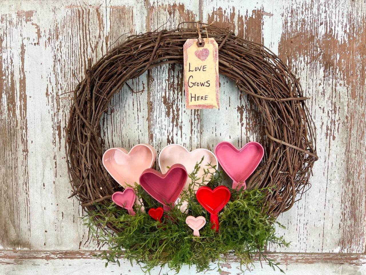 Valentine Craft Using Target Measuring Cups - The Shabby Tree