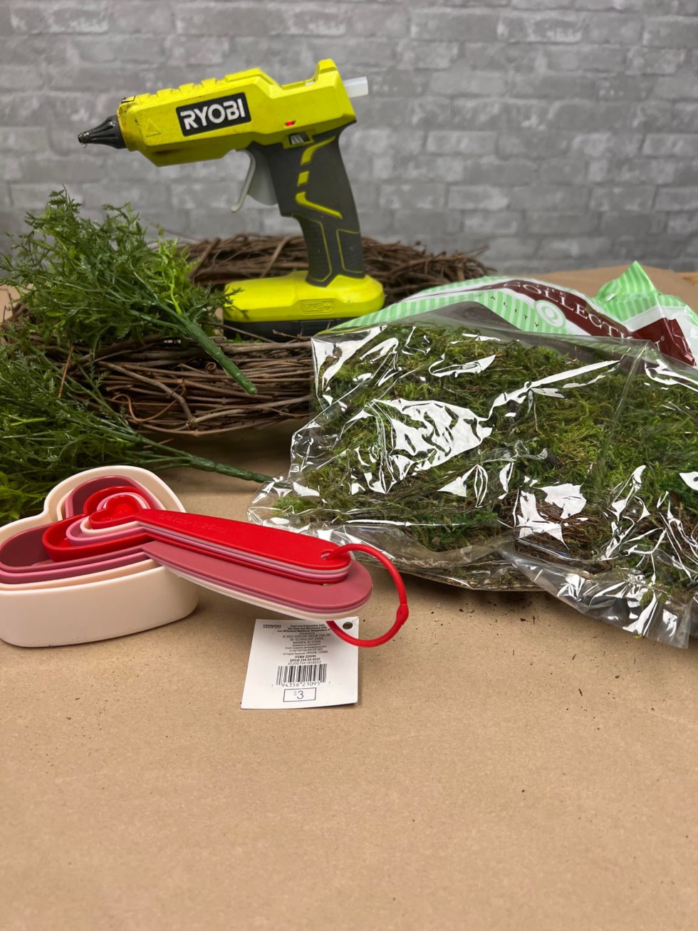 Valentine Craft Using Target Measuring Cups - The Shabby Tree