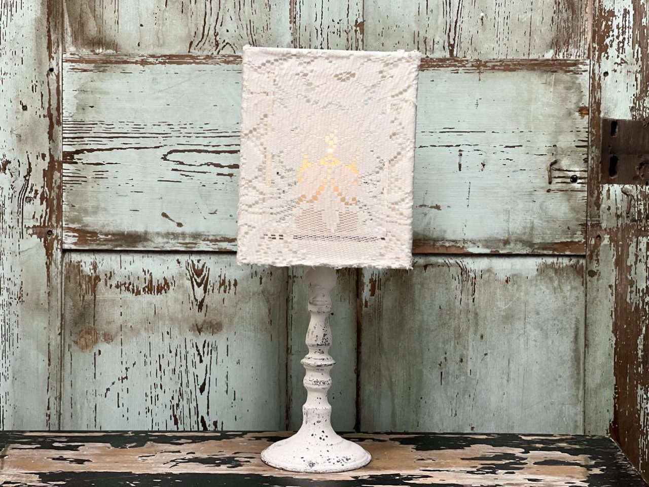 DIY Lamp Using Art Canvas - The Shabby Tree
