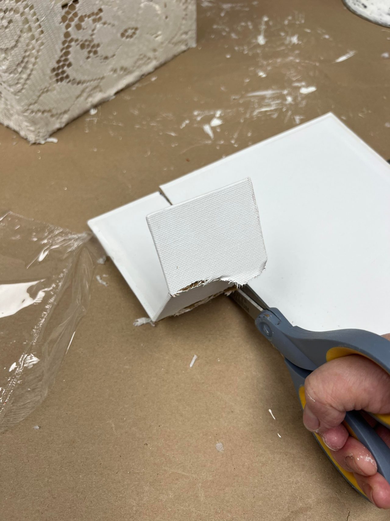 DIY Lamp Using Art Canvas - The Shabby Tree