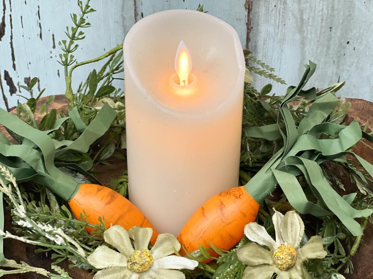 DIY Carrot Using A Light Bulb - The Shabby Tree