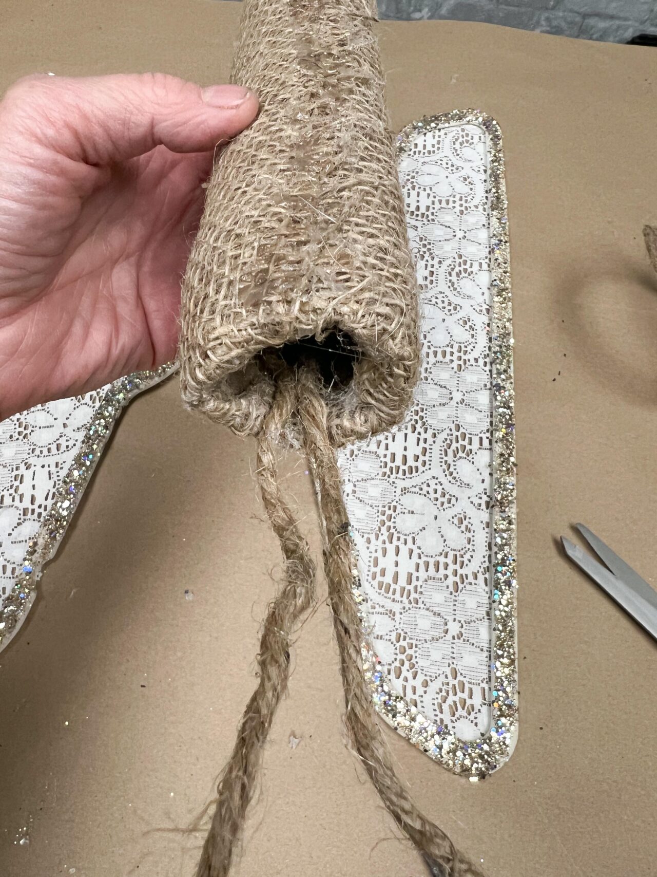 DIY Butterfly Using Hangers - The Shabby Tree