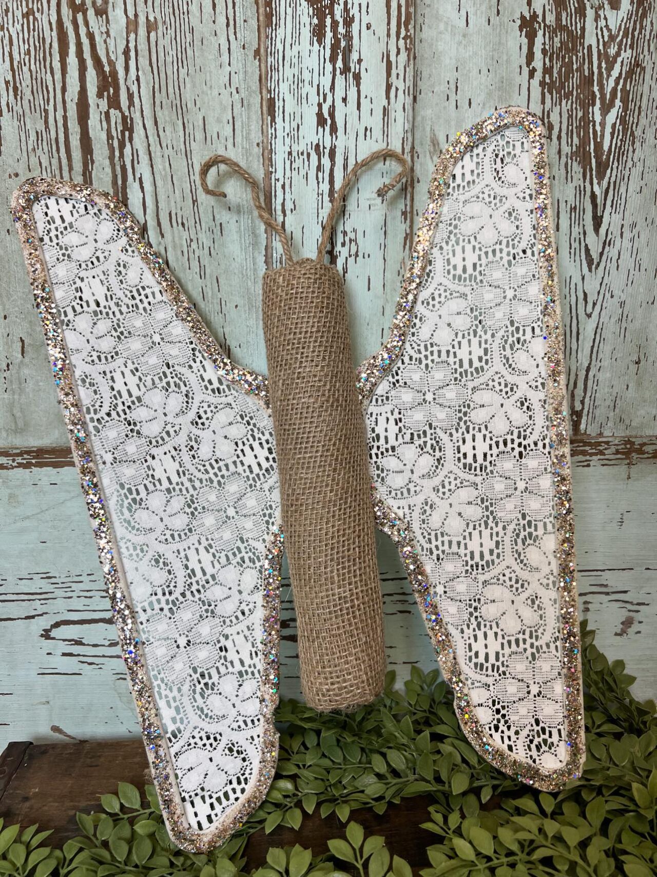 DIY Butterfly Using Hangers - The Shabby Tree
