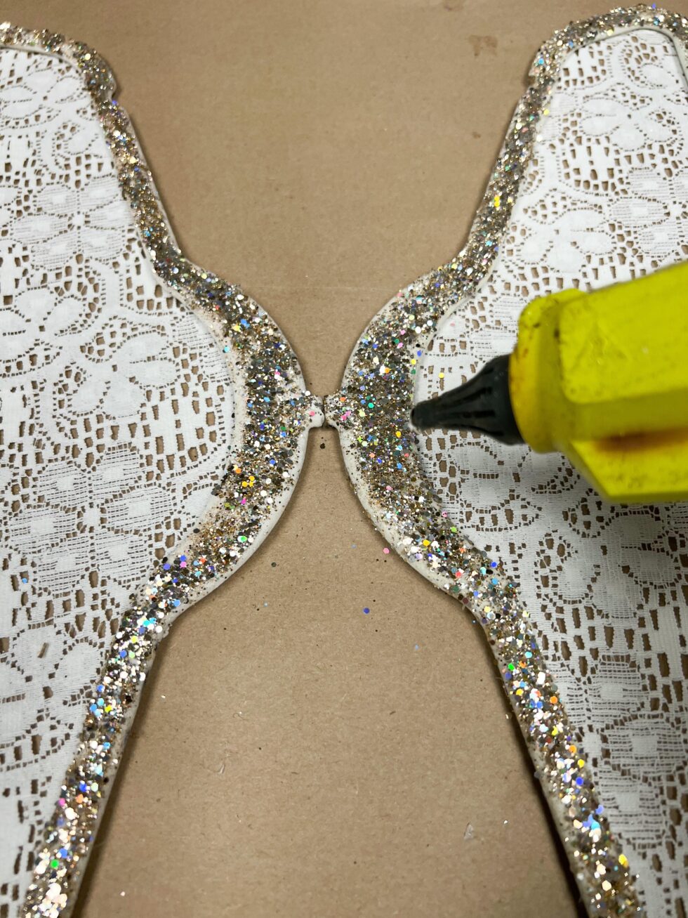 DIY Butterfly Using Hangers - The Shabby Tree