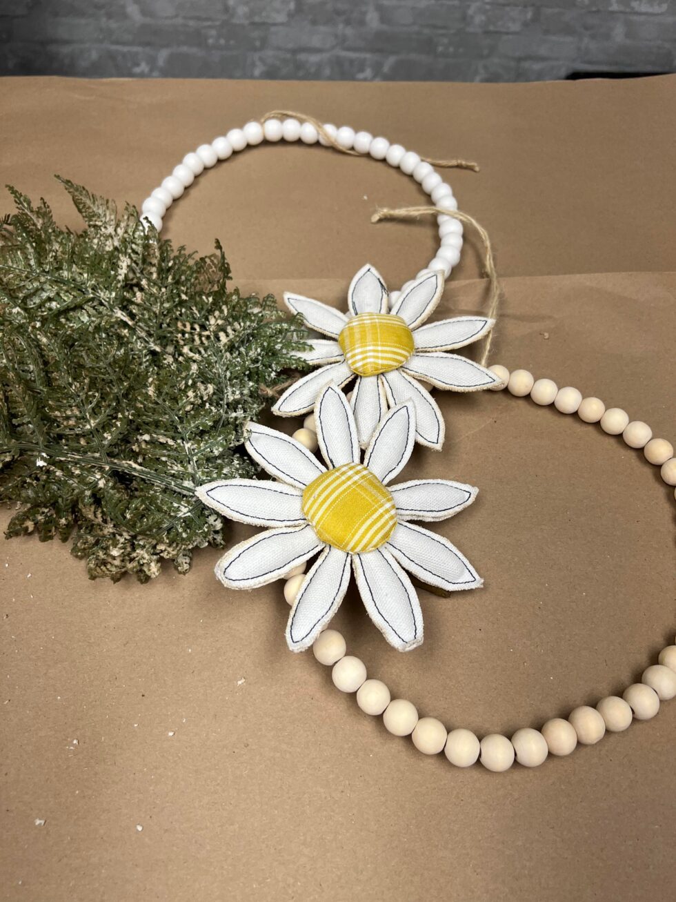 DIY Bunny Head Using Beaded Loop Hanger - The Shabby Tree