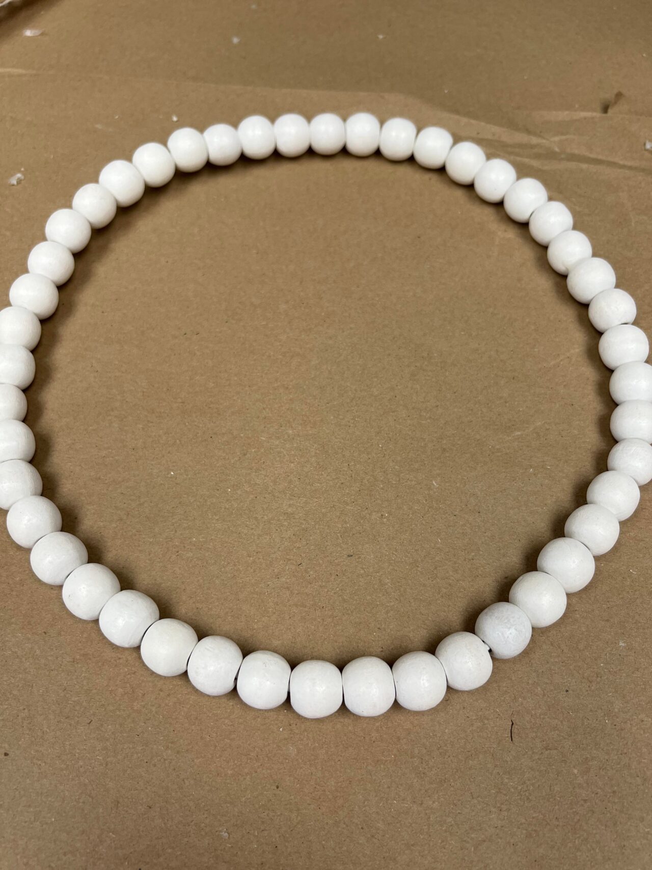 DIY Bunny Head Using Beaded Loop Hanger - The Shabby Tree