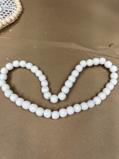 DIY Bunny Head Using Beaded Loop Hanger - The Shabby Tree