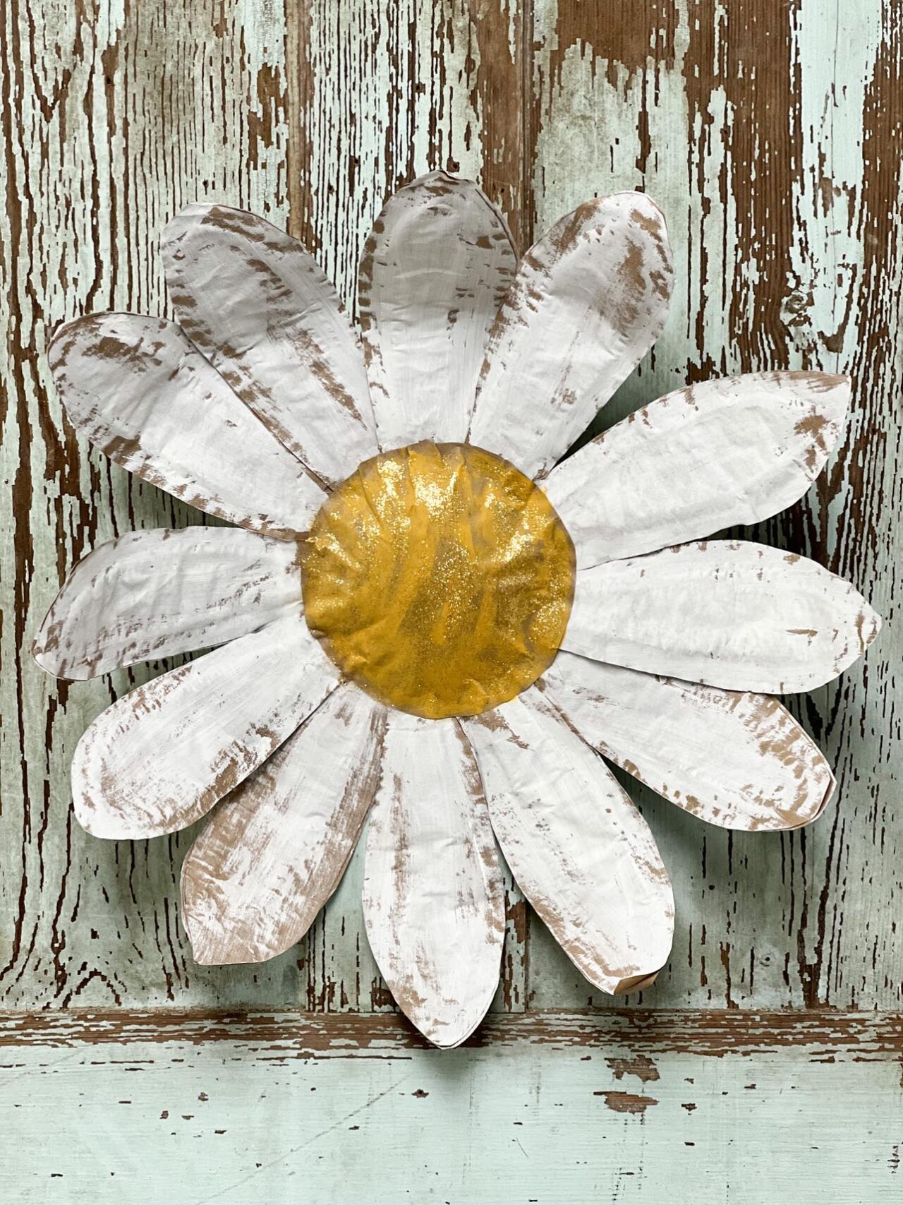 DIY Flower Using Shipping Paper - The Shabby Tree