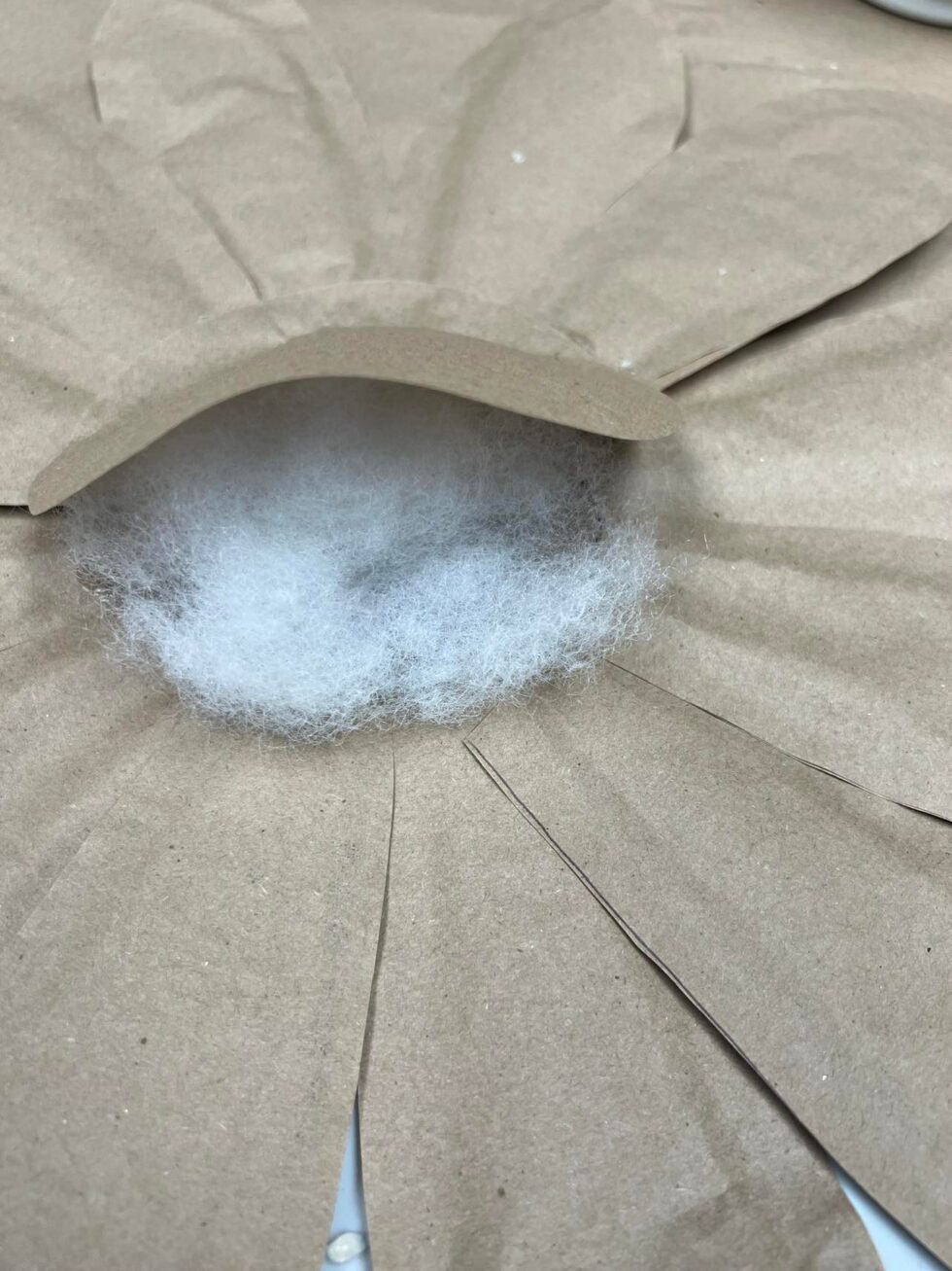 DIY Flower Using Shipping Paper - The Shabby Tree