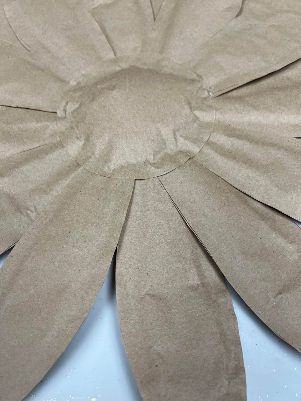 DIY Flower Using Shipping Paper - The Shabby Tree