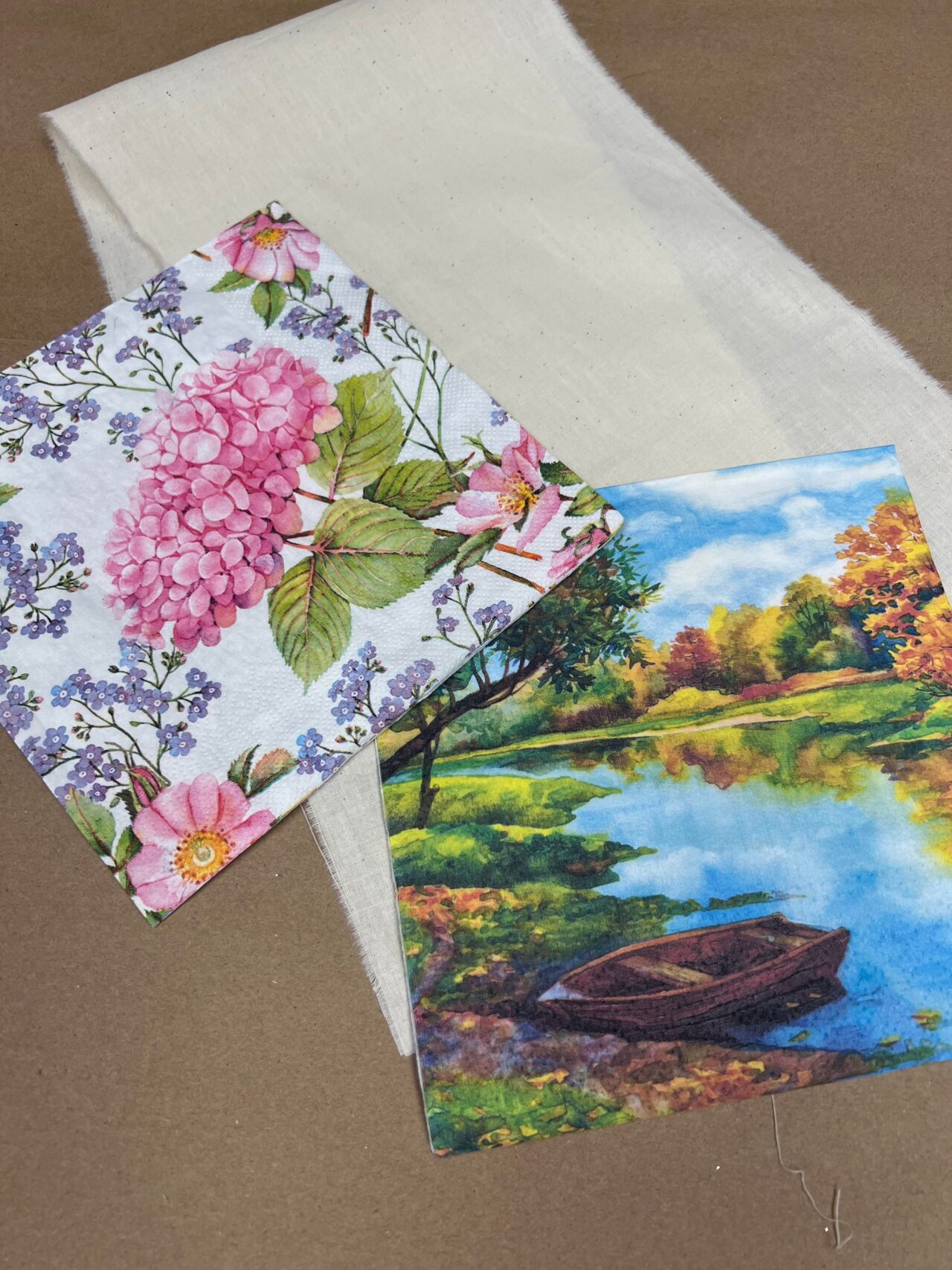 DIY Reversible Pocket Craft Using Napkins - The Shabby Tree