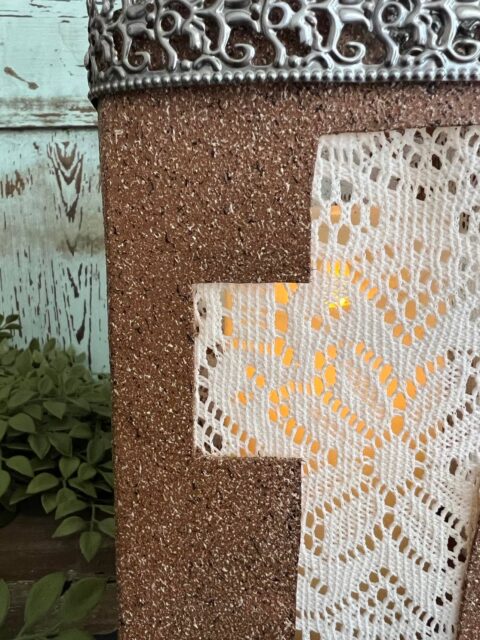 DIY Cross Lantern - The Shabby Tree