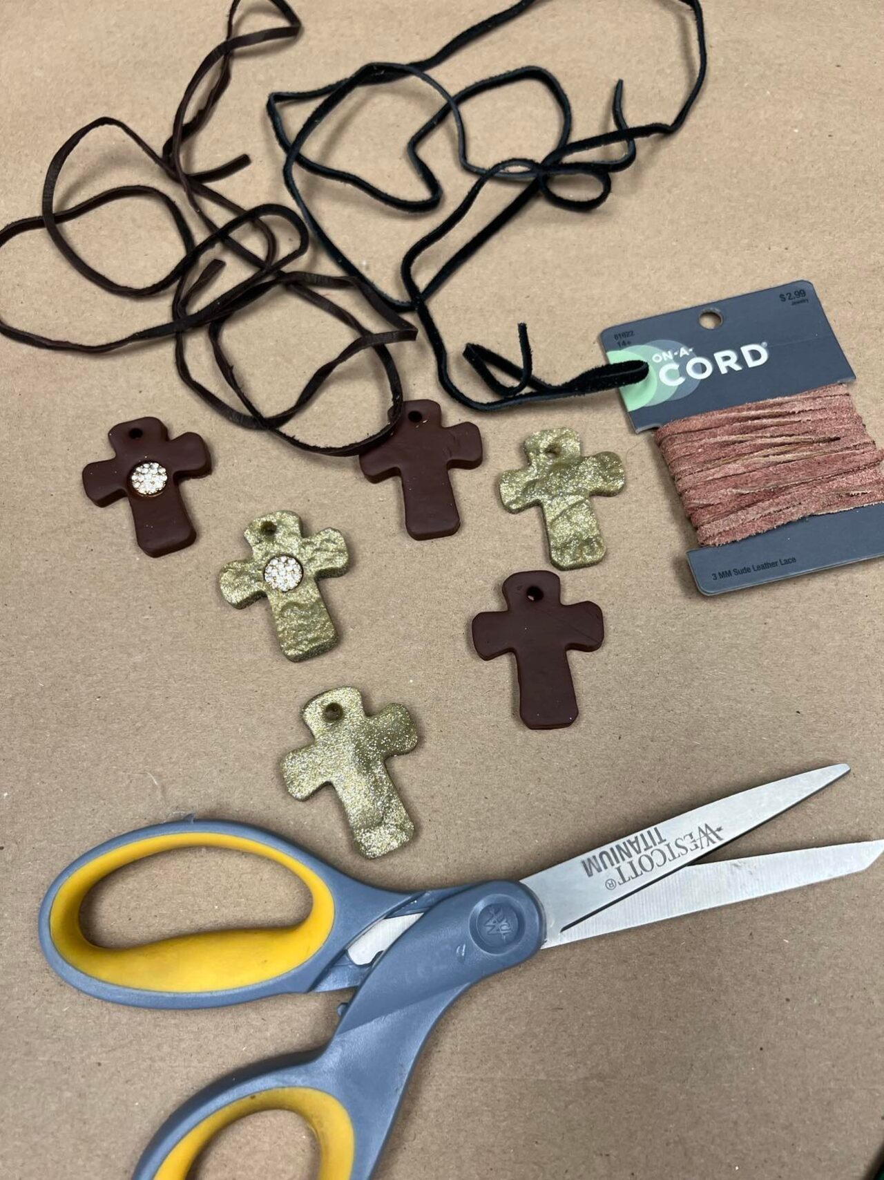 DIY Cross Necklace Using Sculpey Clay - The Shabby Tree