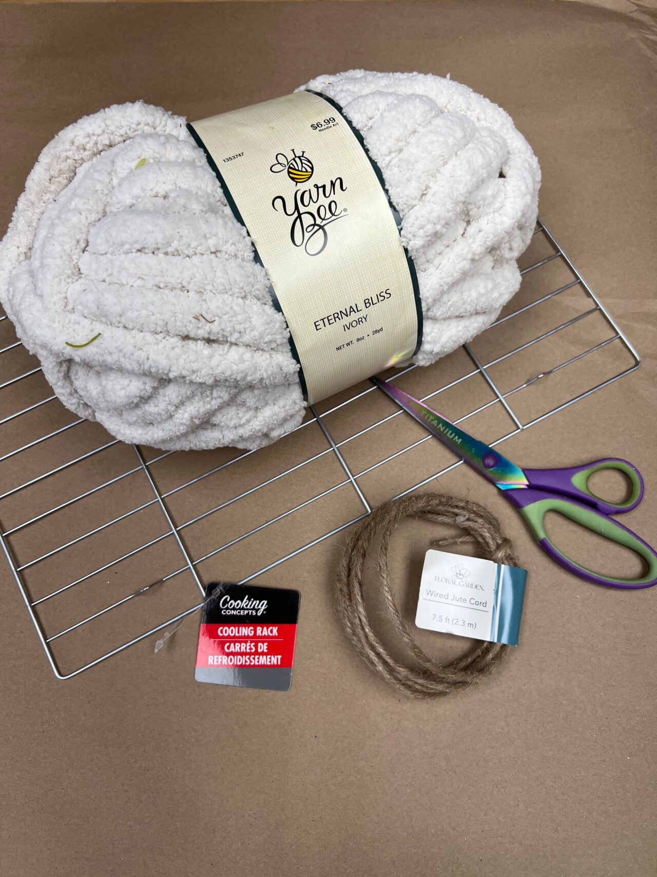 DIY Hanging Pocket Using A Dollar Tree Cooling Rack - The Shabby Tree