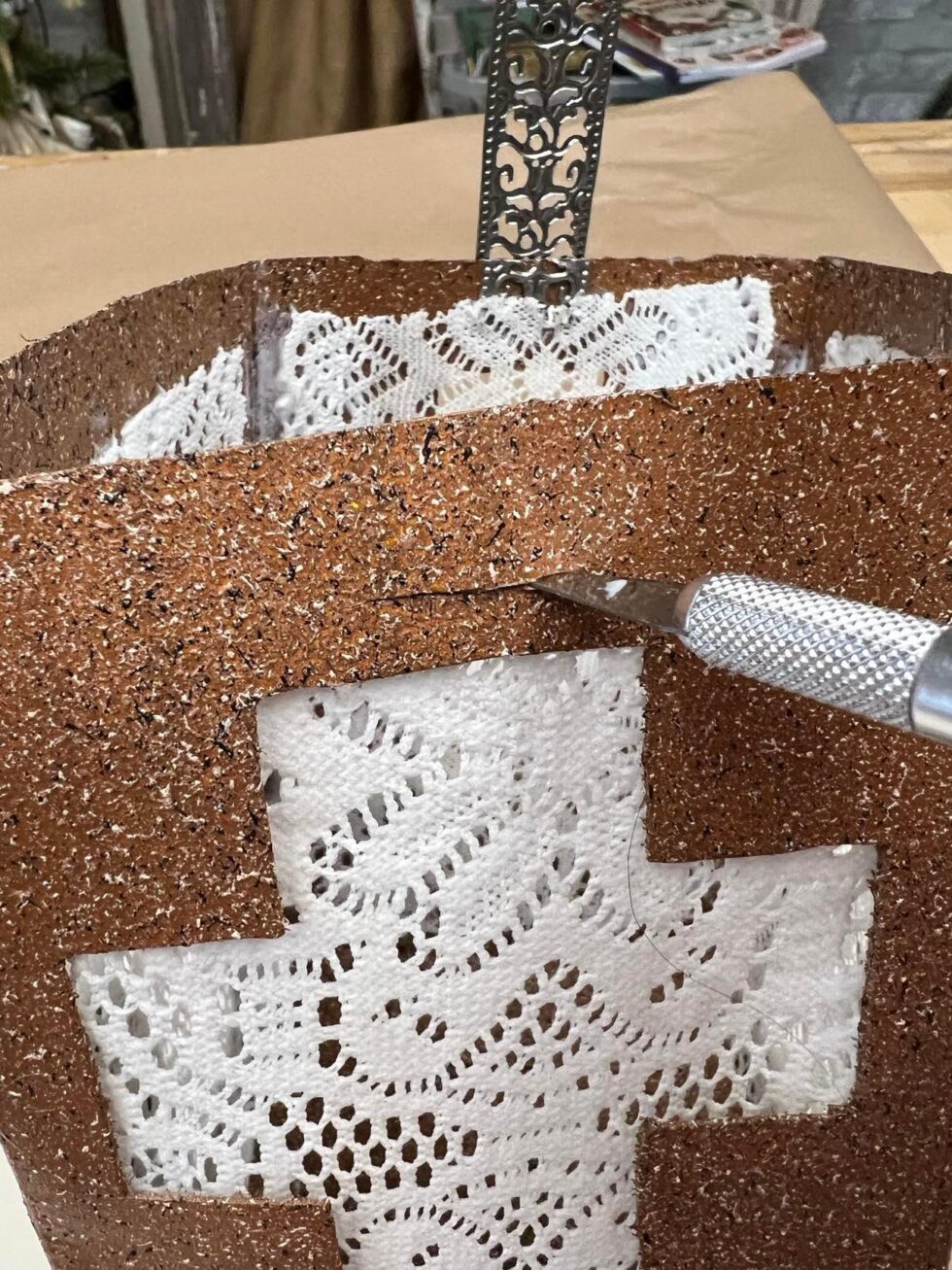 DIY Cross Lantern - The Shabby Tree