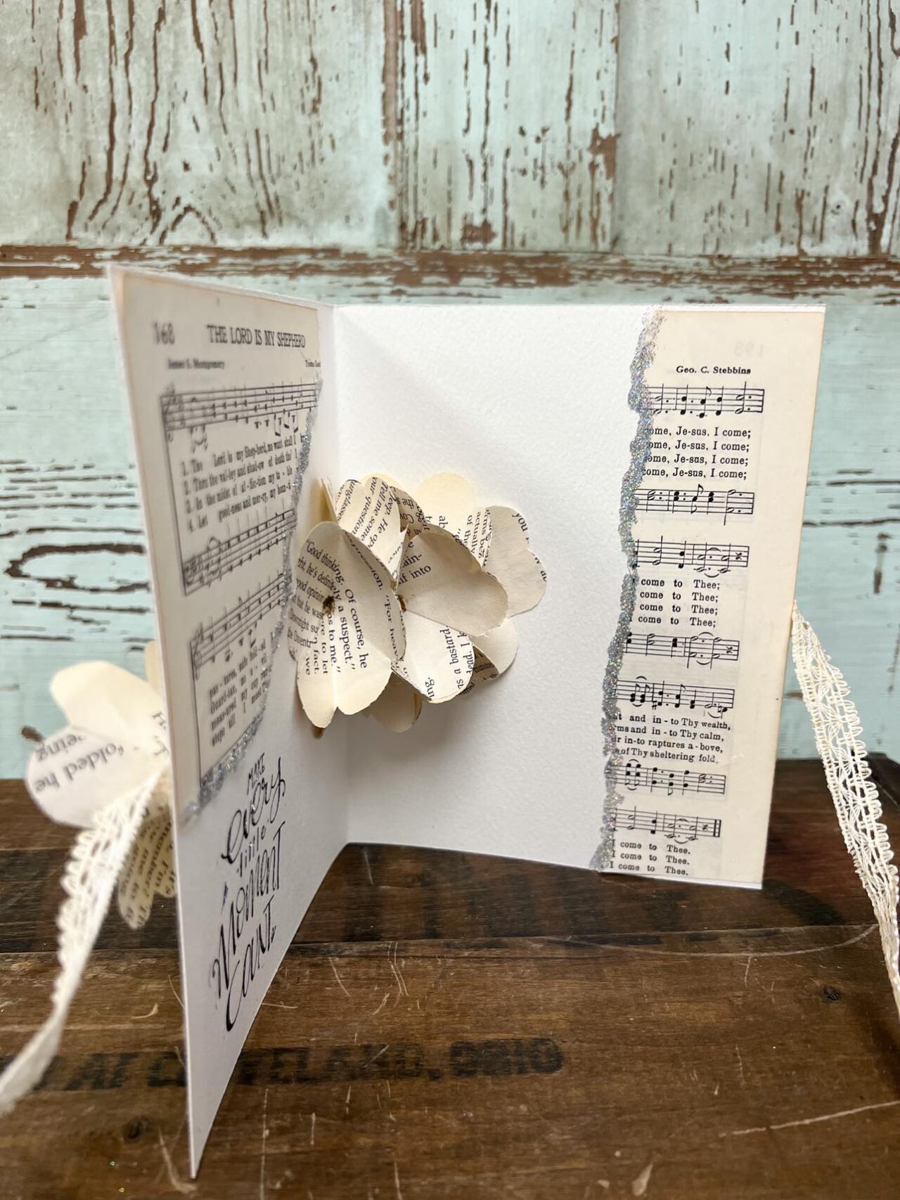 DIY Pop Up Flower Card - The Shabby Tree