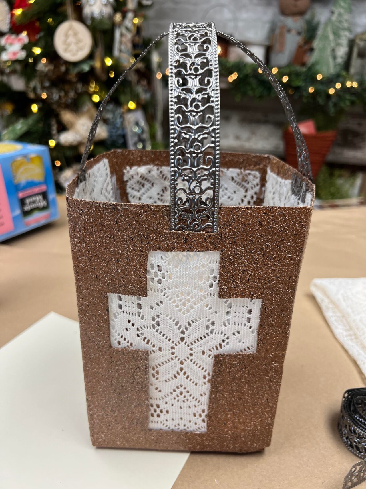 DIY Cross Lantern - The Shabby Tree