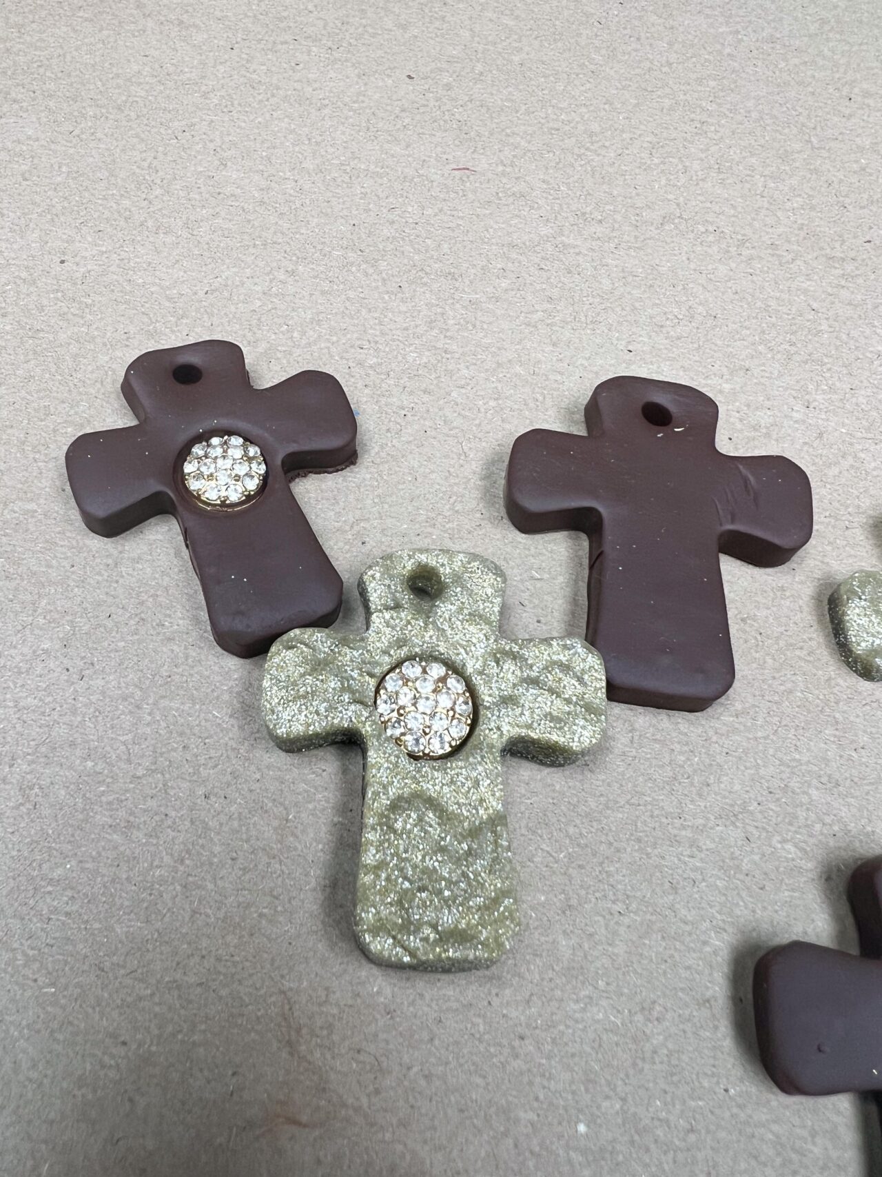 DIY Cross Necklace Using Sculpey Clay - The Shabby Tree