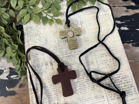DIY Cross Necklace Using Sculpey Clay - The Shabby Tree