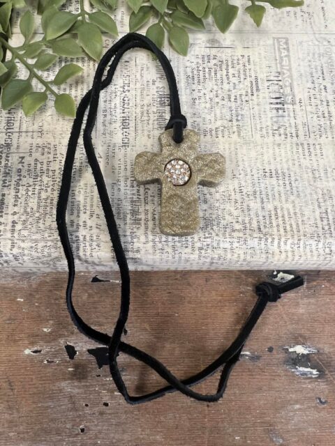 DIY Cross Necklace Using Sculpey Clay - The Shabby Tree